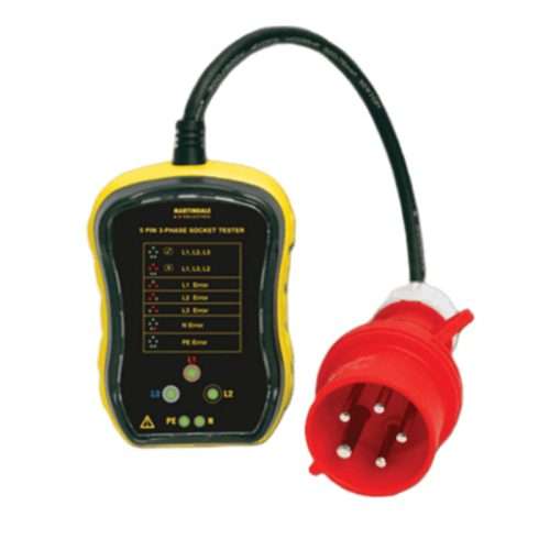 Martindale PC105/16 Industrial 3 Phase Socket Tester 400v 415v 16amp 5 ...