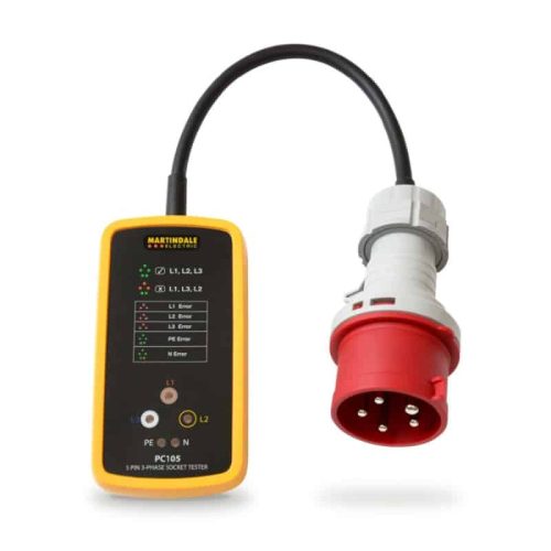 Martindale PC105 3 Phase Industrial Socket Testers 63A - 400v 415v ...