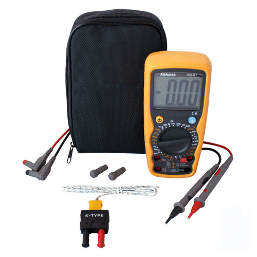 High Performance Digital Temperature Multimeter (AC DC 20A 1000V)
