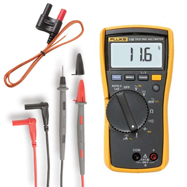 Fluke 116 HVAC Multimeter with Temperature and Microamps - Testermans