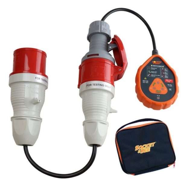 Socket And See Sok110vkit Industrial Socket Tester Kit 110v 16a And 32a 3 Pin One Socket Tester