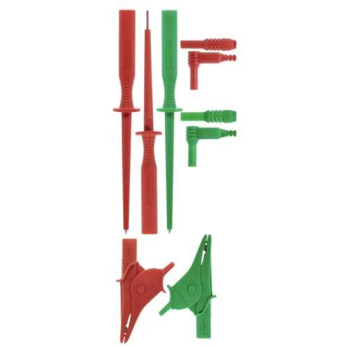 Megger 1014-294 Standard Non-Fused 7pc, 2-wire Test Lead Set (Red/Green ...
